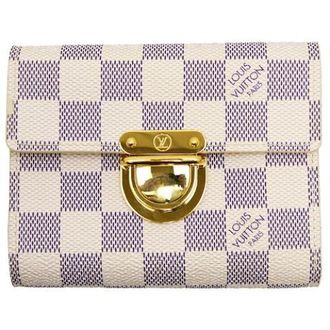 Louis Vuitton Pre-owned Portefeuille Koala Damier Azur Trifold Wallet - - Pre-owned - Damen - Beige - ONE SIZE