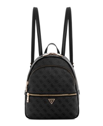 Guess Damen Manhattan Ii Large Rucksack, Kohle-Logo, Einheitsgröße