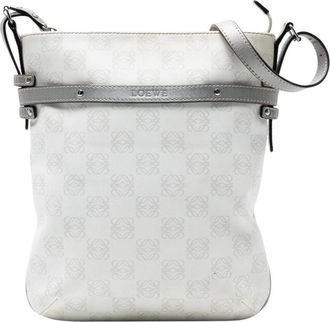 Loewe Sac bandouli&egrave;re convertible doccasion - Femme - Pre-owned - Blanc - Taille: ONE Size