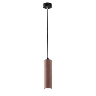 Luce-Ambiente-Design Kruk Cylindrical Suspension in Brown Cement