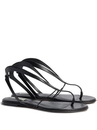 Alberta Ferretti Sandalen mit Riemen - Schwarz