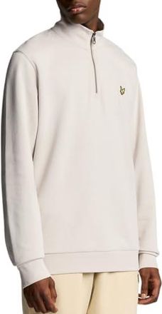Lyle & Scott Premium Troyer Sweat-Shirt pour Homme 100% Coton avec Demi-Fermeture &eacute;clair au Design Basique XS &agrave; XXL, W870 Cove, L