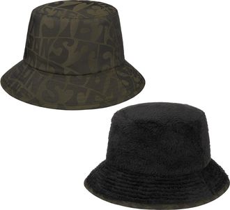 Stetson Double Sided Bucket Wendehut Zweifarbiger Wendbarer Fischerhut Unisex Ganzj&auml;hrig Oliv S (54-55 cm)