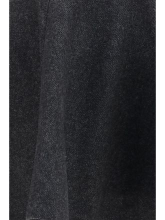 Ganni Womens Skirt Peacoat Wool Phantom (ovis Aries)