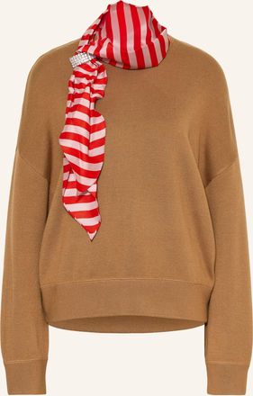 Essentiel Pullover Kurtis Mit Schmucksteinen braun