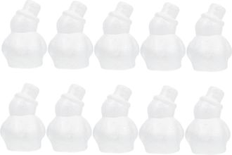 DOITOOL 10stücke Teiliges Schneemann Schaumstoff DIY Weihnachtsanhänger Leichte Baumschmuck-Dekoration Für Weihnachtsfest Sichere Langlebige Bastelaccessoires