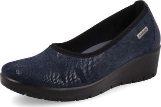 FLY FLOT Chaussure femme en microfibre douce, semelle &agrave; m&eacute;moire amovible, semelle en polyur&eacute;thane Piumatec 4,8 cm Chaussures de sport pour femme, bleu, 39 EU