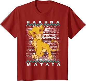 Disney K&ouml;nig der L&ouml;wen Simba Ugly Christmas Graphic T-Shirt T-Shirt