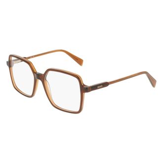 Liu Jo Lunettes de Vue en Couleur Corail - Femme - Accessoires - Brun - Taille: 53 MM