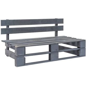 vidaXL Vidaxl - Banc palette de jardin bois gris