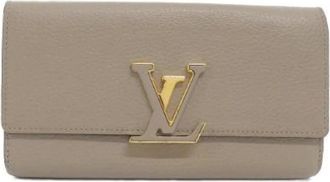 Louis Vuitton Pre-owned Cuir petite-maroquinerie - Femme - Pre-owned - Beige - Taille: ONE Size