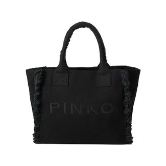 Pinko Pinko, Femme, Sacs, Noir, Taille: ONE Size Beach Shopper