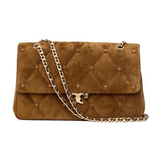 Tory Burch Sac bandouli&egrave;re en su&egrave;de lapin - Femme - Sacs - Brun - Taille: ONE Size
