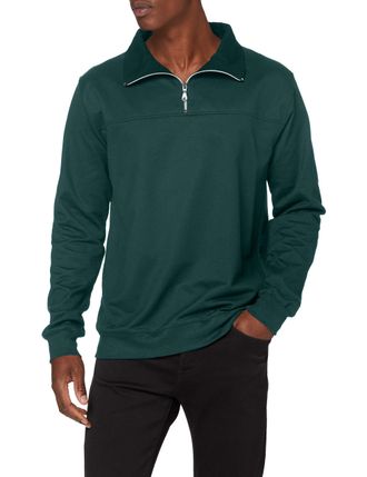 Trigema Herren Sweatshirt mit Rei&szlig;verschluss