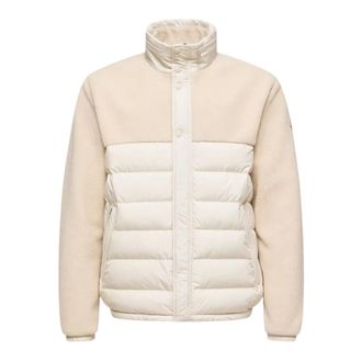 Moncler Homme, Vestes, Beige, Taille: XL Mistral Teddy Short Down Jacket