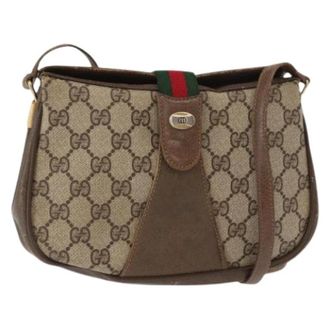 Gucci Pre-owned Canvas Umh&auml;ngetasche - - Pre-owned - Damen - Beige - ONE SIZE