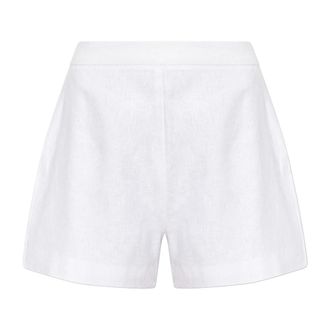 Poss&eacute; Perri Leinen Shorts - - Shorts - Damen - Wei&szlig; - XS
