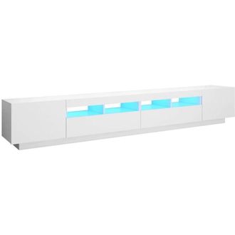 vidaXL TV-Schrank mit LED-Leuchten Wei&szlig; 260x35x40cm Vidaxl