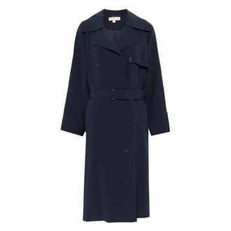 Michael Kors Blaue Dolman-G&uuml;rtel-Trenchcoat - - Coats - Damen - Blau - M