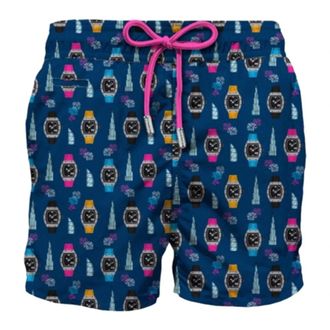MC2 Saint Barth Herrenshorts Lighting Micro Fantasy - - Swimwear - Herren - Blau - 4XL