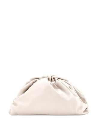 Bottega Veneta The Pouch Leather Teen clutch bag - Nude