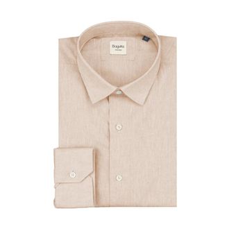 Bagutta Homme, Chemises, Beige, Taille: XL Chemise Coupe Slim