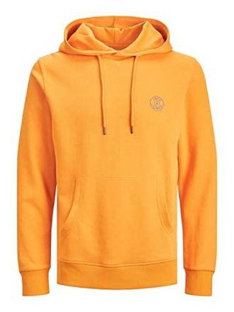 Jack & Jones Jjebasic Logo Hood Sweat À Capuche Homme, Orange (Dark Cheddar), XXXL (EU)