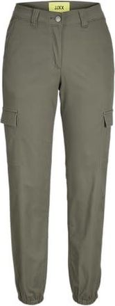 Jack & Jones Jxkendal-Zoe Reg Ankle Cargo MW PNT Noos Pantalon, Vert Olive, M Femme