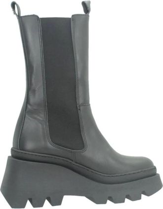 Yellow Femme, Chaussures, Noir, Taille: 40 EU Bottines Chelsea élastiques