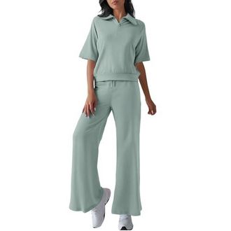 Generic Ensemble de surv&ecirc;tement d&eacute;contract&eacute; et tendance avec pantalon long, tenue deux pi&egrave;ces pour femme, surv&ecirc;tement dhiver pour femme, jogging pour femme, G