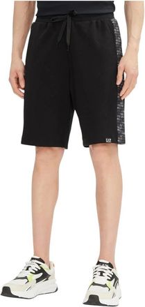 Emporio Armani Homme, Shorts, Noir, Taille: XL Short Bermuda Logo Series en m&eacute;lange de coton