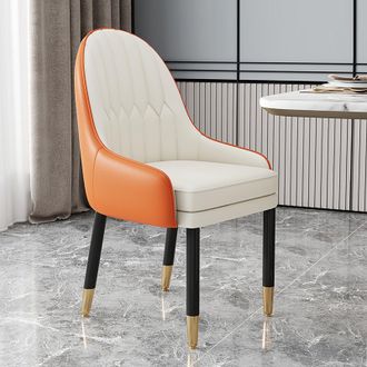 Generic for Wohnzimmer/Schlafzimmer/Restaurant, 2er-Set, Gepolsterte Esszimmerstühle, Küchen-Seitenstühle Aus Kunstleder Mit Holzbeinen, Mid-Century Modern, A