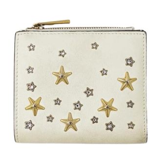 Jimmy Choo London Portefeuille Bifold Pre-owned - Femme - Pre-owned - Beige - Taille: ONE Size