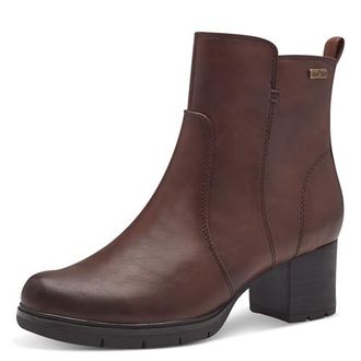Jana bottines femme &agrave; talon d&eacute;perlantes vegan, Cognac, 41 EU