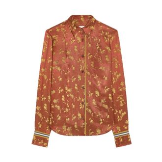 Dries Van Noten Chloris Tape Shirt - Femme - Blouses et Chemises - Rouge - Taille: 46 FR