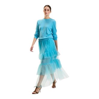Cynthia Rowley Femme, Jupes, Bleu, Taille: 38 FR Jupe Odette en tulle