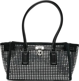 Michael Kors petit sac porté épaule Hamilton Moderne - Noir