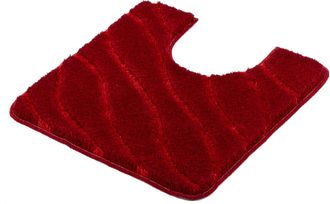 Kleine Wolke Badteppich WC-Vorleger Tram, 55x55 cm, Granat