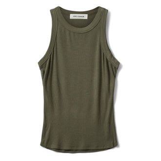 Sofie Schnoor Femme, Tops, Vert, Taille: 36 FR Haut Ajust&eacute; en Viscose C&ocirc;tel&eacute;e
