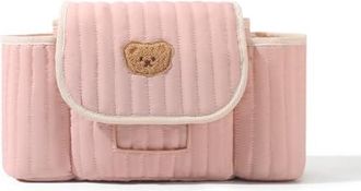 Generic Kexpery Sac &agrave; Main Zipp&eacute; Brod&eacute; Multifonctionnel Grande Capacit&eacute; Sac Main Quilt&eacute; Organisateur pour Poussette et Voyage