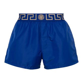 Versace Homme, Maillots de bain, Bleu, Taille: 2XL V&ecirc;tements de mer bleus avec motif Medusa