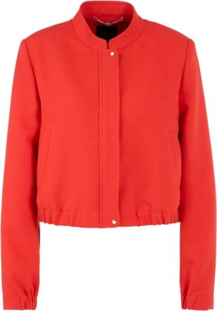Marc Cain Veste &agrave; col montant et fermeture &eacute;clair - Femme - Vestes - Rouge - Taille: 44 FR