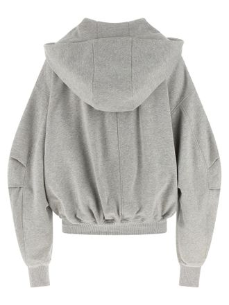 The Attico Womens Gray Cotton Sweatshirt Clothing
