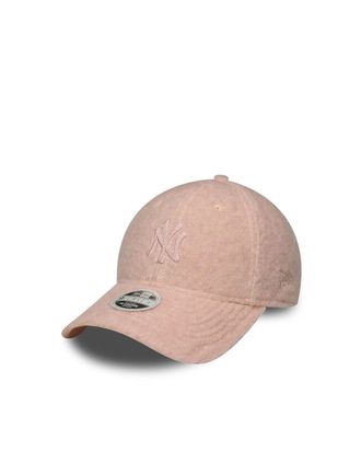 New Era Womens Cap 9forty Pastel Pink Borg Crown Hat