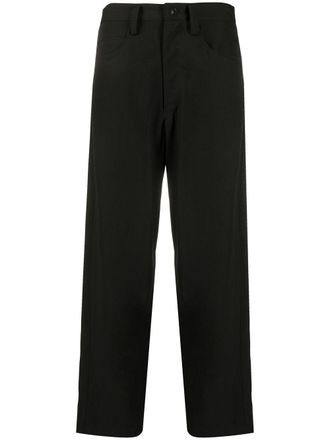 Yohji Yamamoto pantalon &agrave; coupe droite - Noir