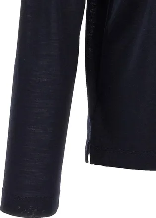 Zanone Virgin Wool T-shirt - Navy