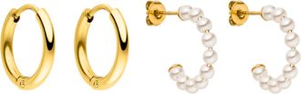 Purelei Pearl And Hoop Ohrring Set
