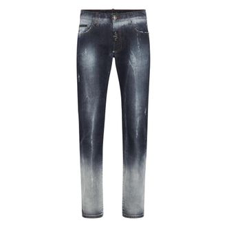 Philipp Plein Denim Hosen Super Straight Cut Fit - - Jeans - Herren - Blau - W29