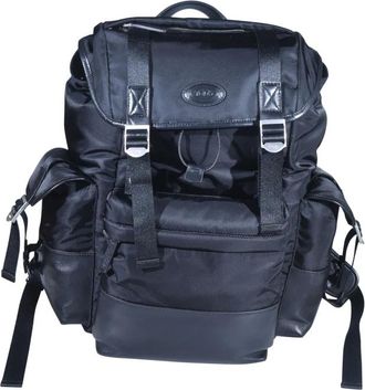 Tod's unisex, Sacs, Noir, Taille: ONE Size Sac &agrave; dos moyen en tissu et cuir