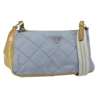 Prada Pre-owned Nylon Schultertasche - - Pre-owned - Damen - Blau - ONE SIZE